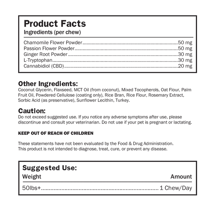 Pet CBD Calming Soft Chews for Dogs - CBD Releaf Center | Bellingham