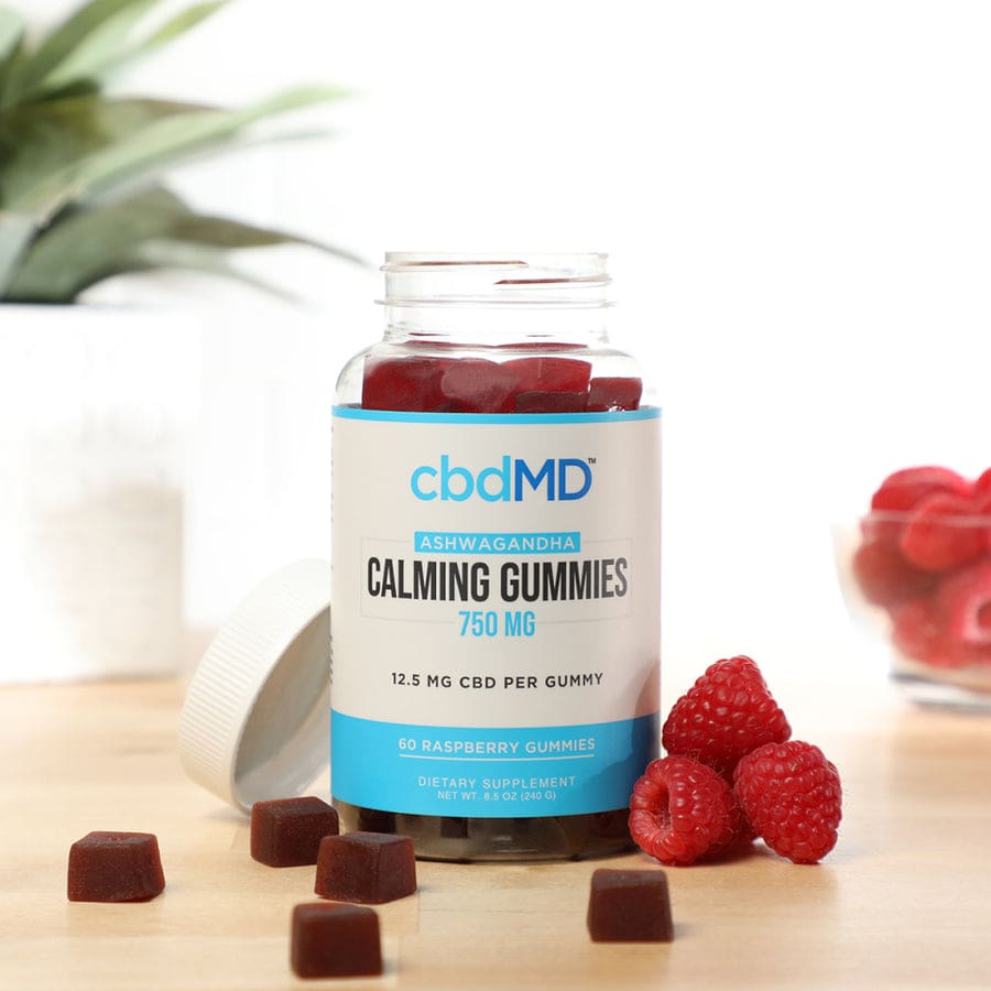 Broad Spectrum CBD Calming Gummies - Raspberry - 60 Count 750mg - CBD ...